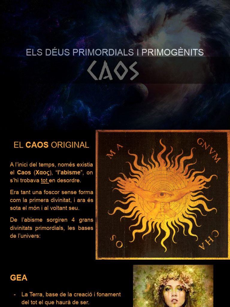 Els Déus Primordials I El Caos Grec | PDF