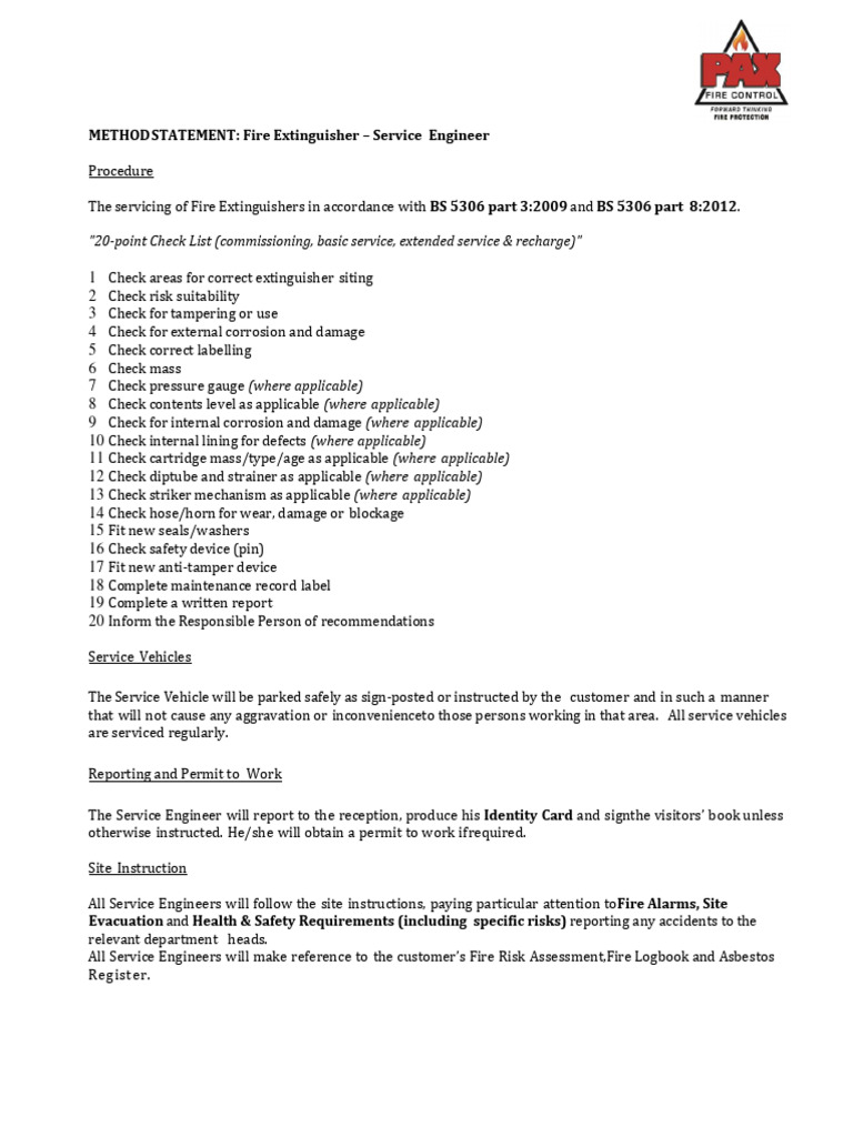 PFC Method Statement | PDF | Waste | Personal Protective Equipment