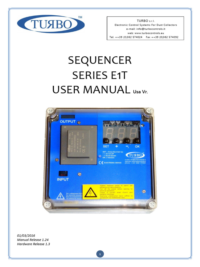 E1T 4-16 MANUAL Rev1.24 Usa VR 8-28-17 | Download Free PDF | Relay ...