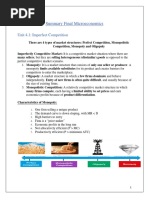 Market - Structures Notes With Graphs | PDF | Monopoly | Oligopoly