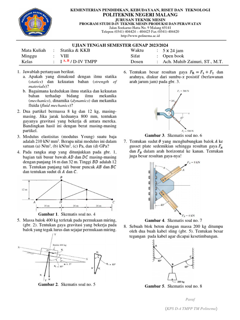 2024 UTS Statika Dan KKB | PDF