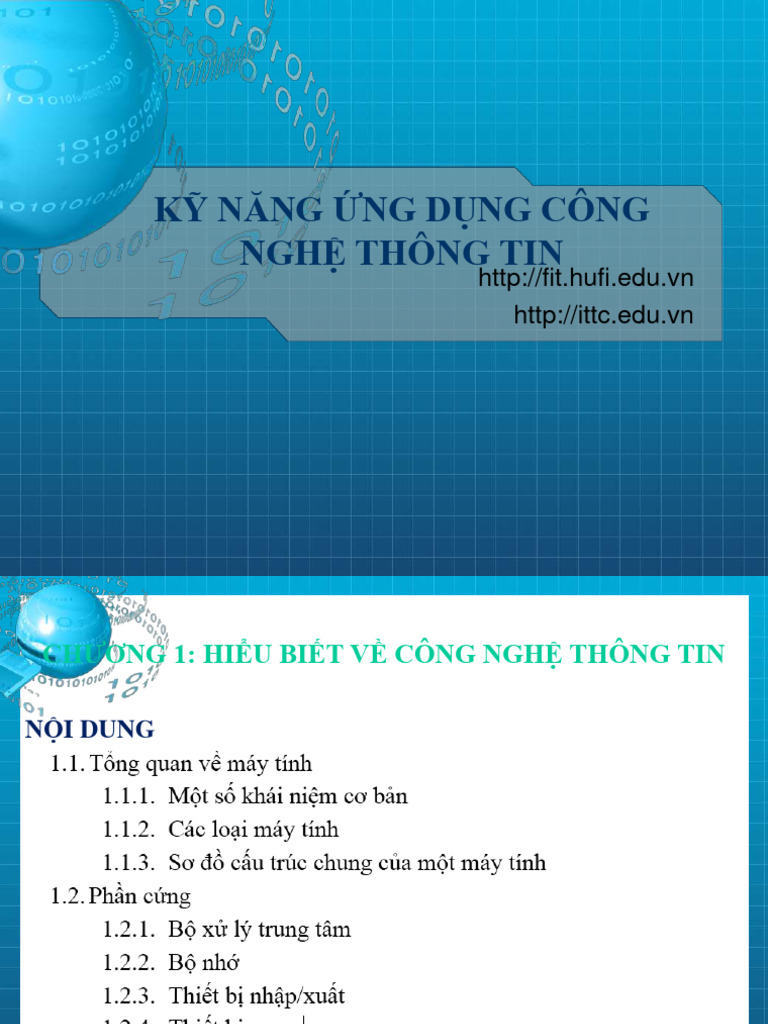 Chuong 1 - Hieu Biet Ve CNTT | PDF