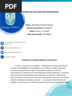 Modelo Laudo TEA Muito Completo | PDF | Autismo | Ciências comportamentais