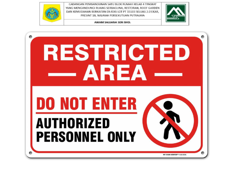 Unauthorized Entry Signage | PDF