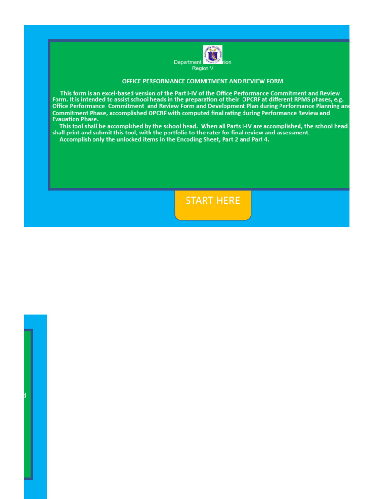 OPCRF Encoding Sheet 2022-2023 | PDF | Emergency Management | Teachers