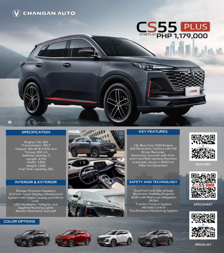 Changan Cs55 Plus Brochure | PDF