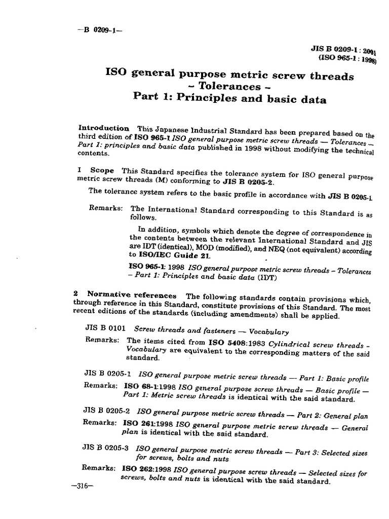 Jis B 00209 1 01 | PDF