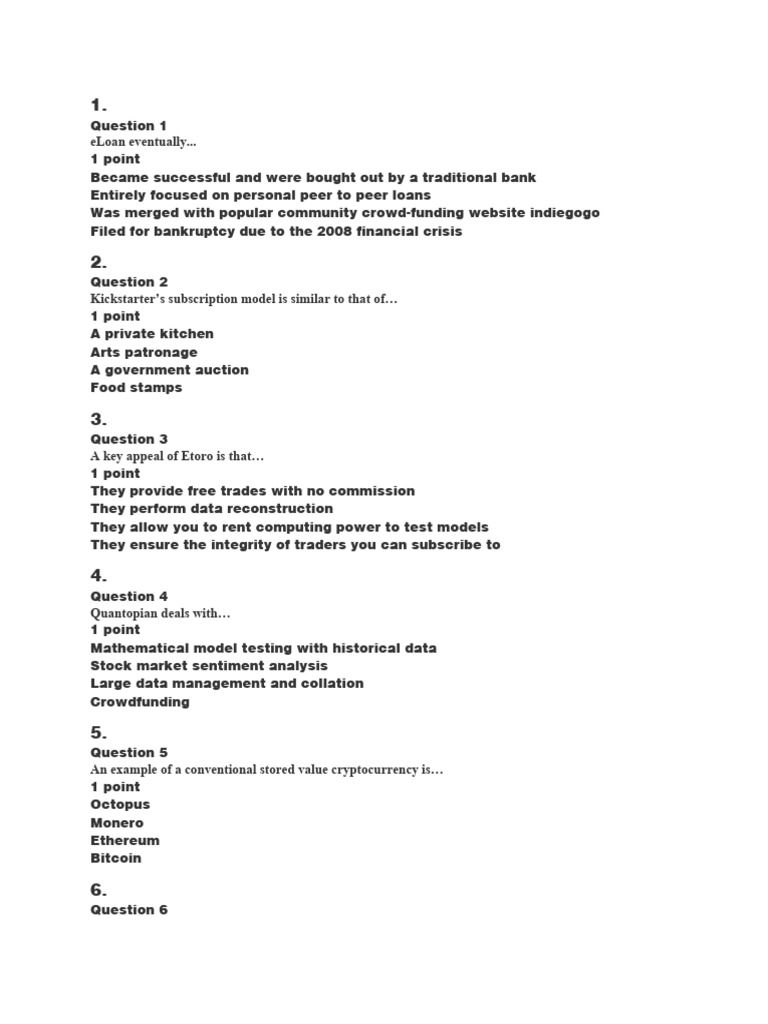 Chapter 1. Week 2. Quiz | PDF