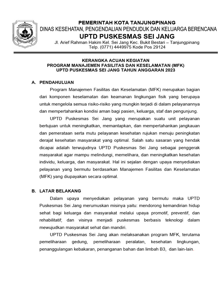 1.4.1 KAK Program MFK | PDF