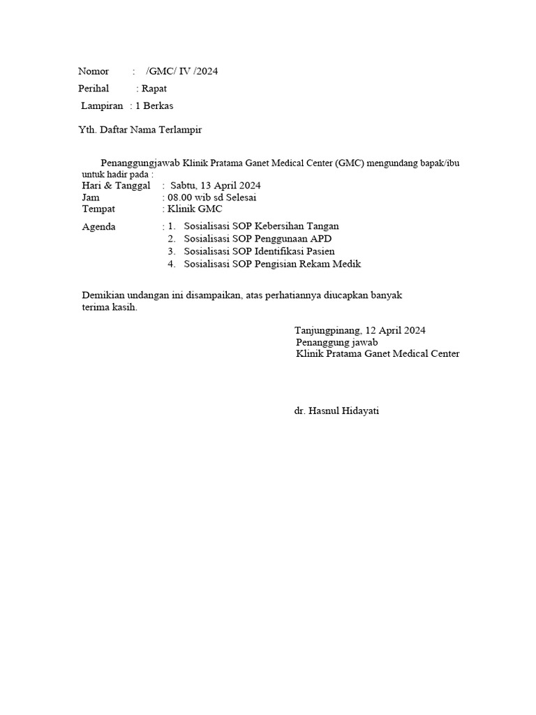 Sosialisasi April | PDF