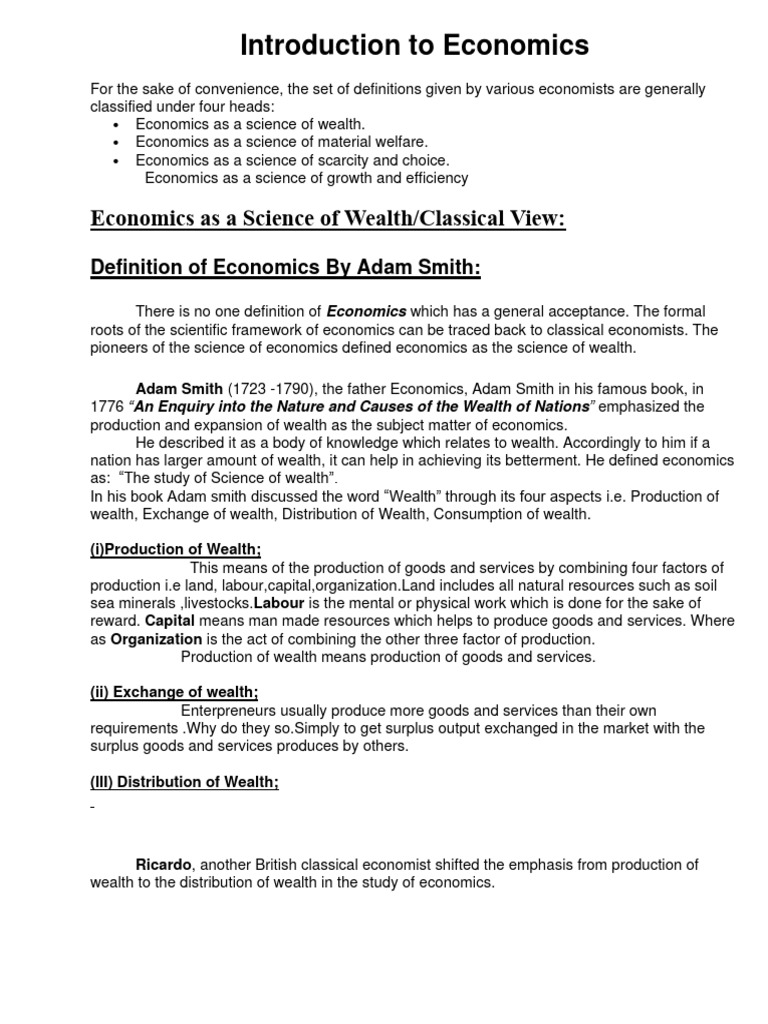 1 Micro Economics | PDF | Macroeconomics | Economics