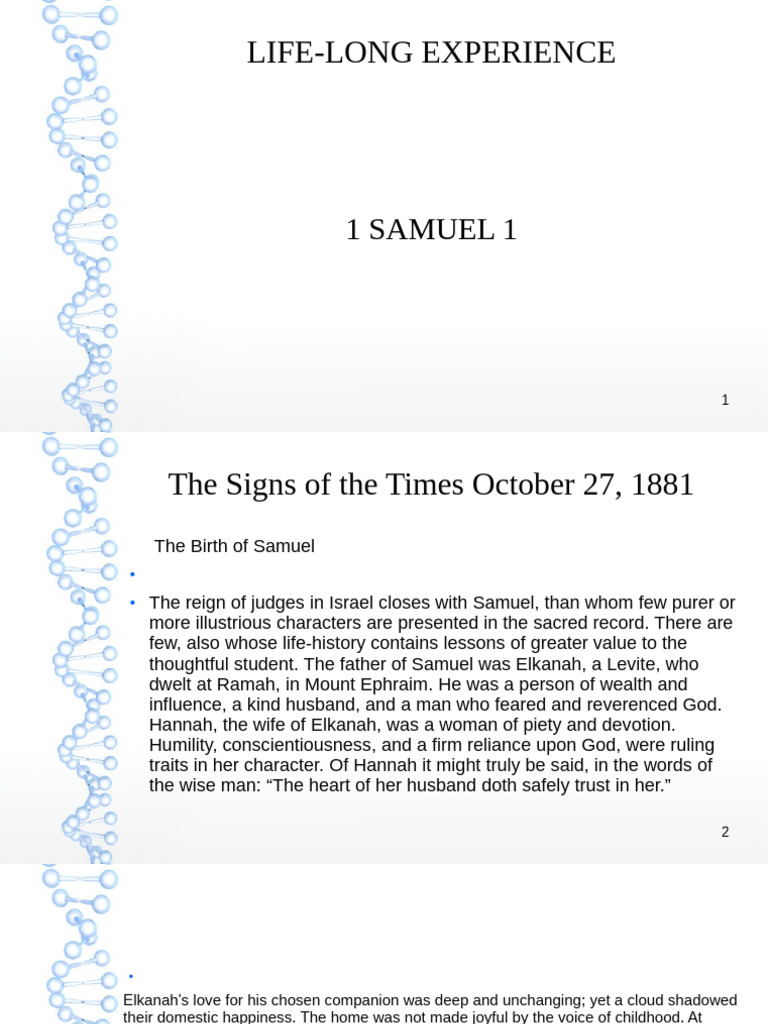 sERMON SAMUEL | PDF | Samuel