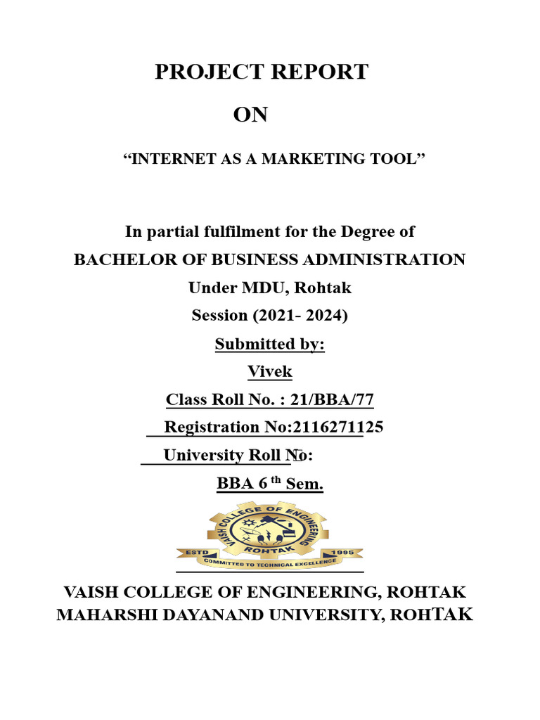 Vivek Final Project Report | PDF | Advertising | Affiliate Marketing