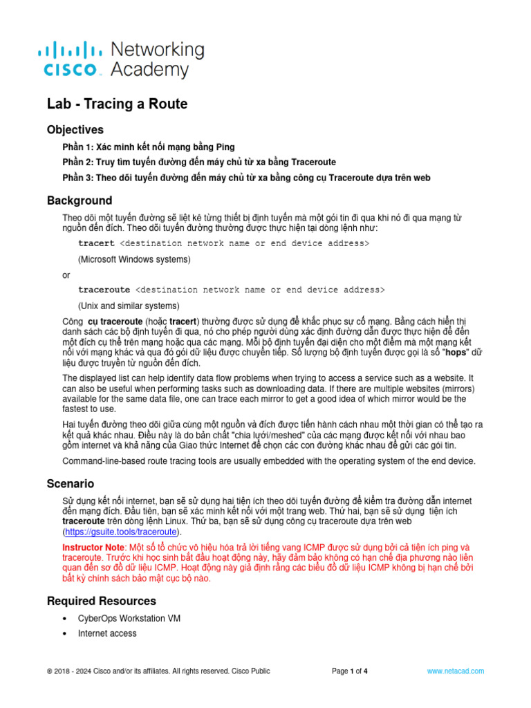 5.1.5 Lab - Tracing A Route - ILM | PDF