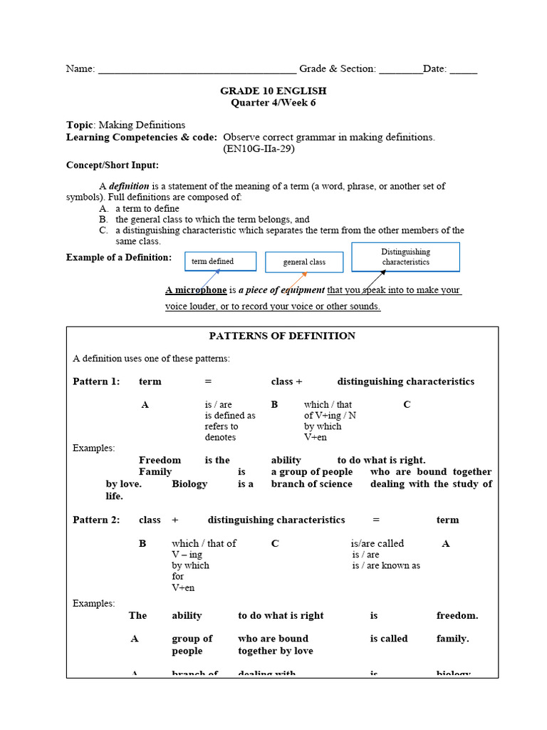 English-10-Quarter-4-Module-4 | PDF | Verb | Pronoun