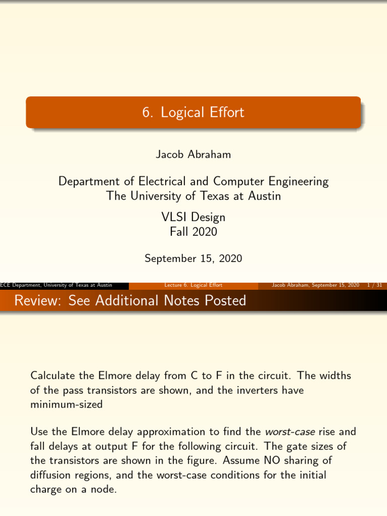Logical Effort2 | PDF | Electronic Engineering | Digital Electronics