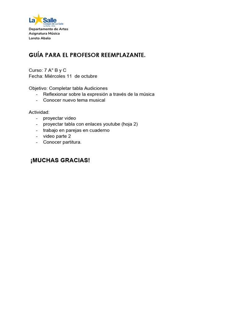 Guia Profesor Reemplazante | PDF | Estudios de idiomas extranjeros