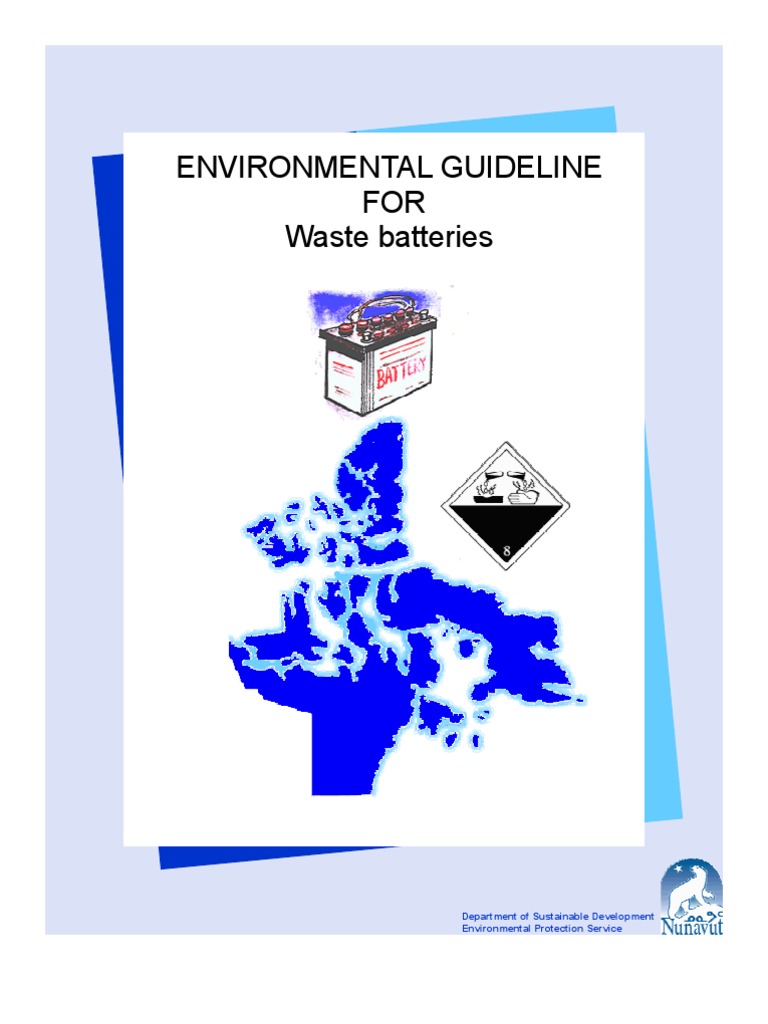 Waste Battery Management Guidelines | PDF | Rechargeable Battery ...