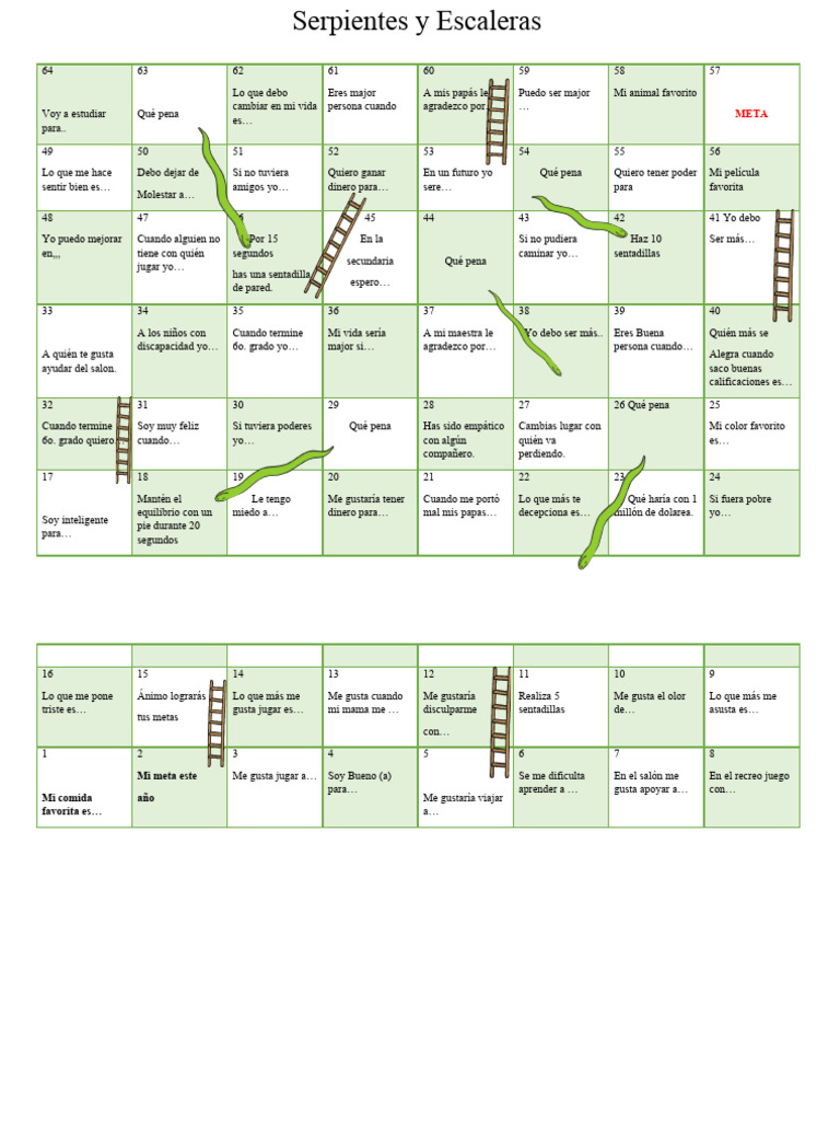 Serpientes y Escaleras 6 B | PDF