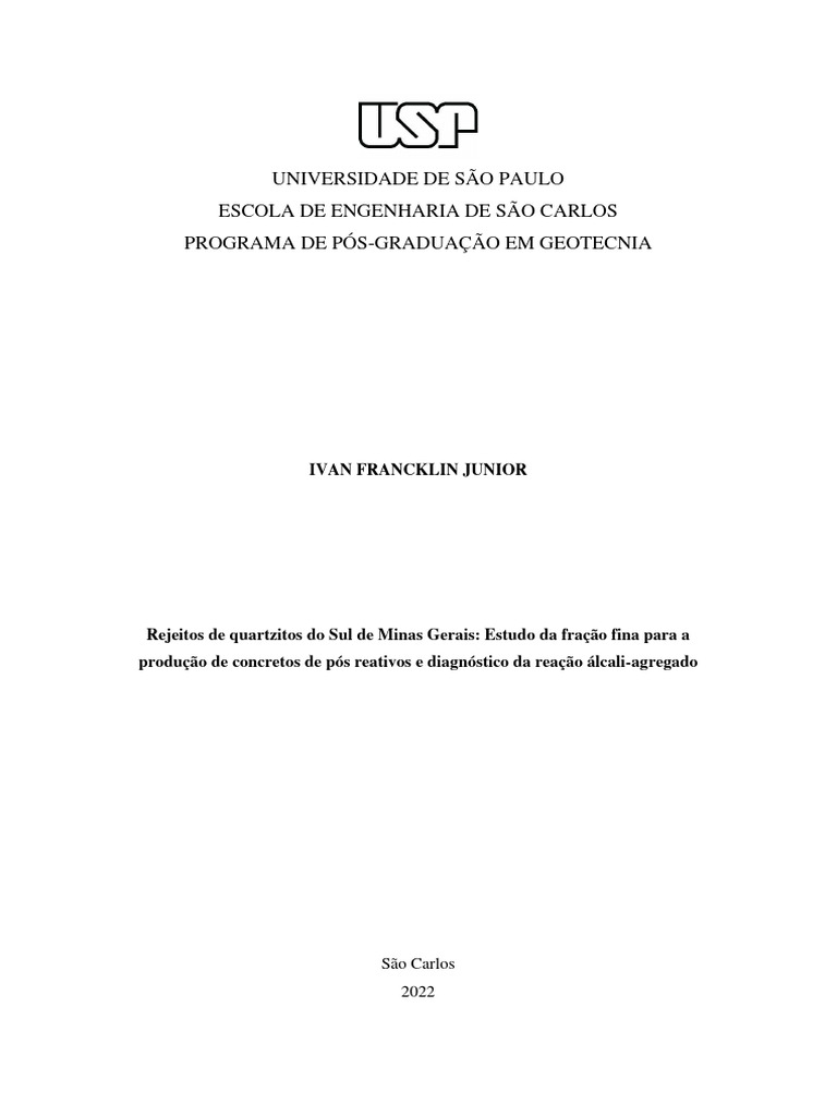 T Ese Franck Lin Junior Ivan Cor Rig | PDF | Concreto | Microscópio ...