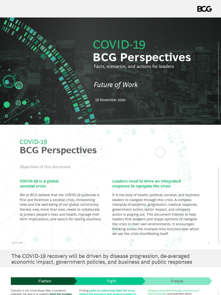 BCG COVID 19 BCG Perspectives 2020 - The Future of Work | PDF | Vix ...