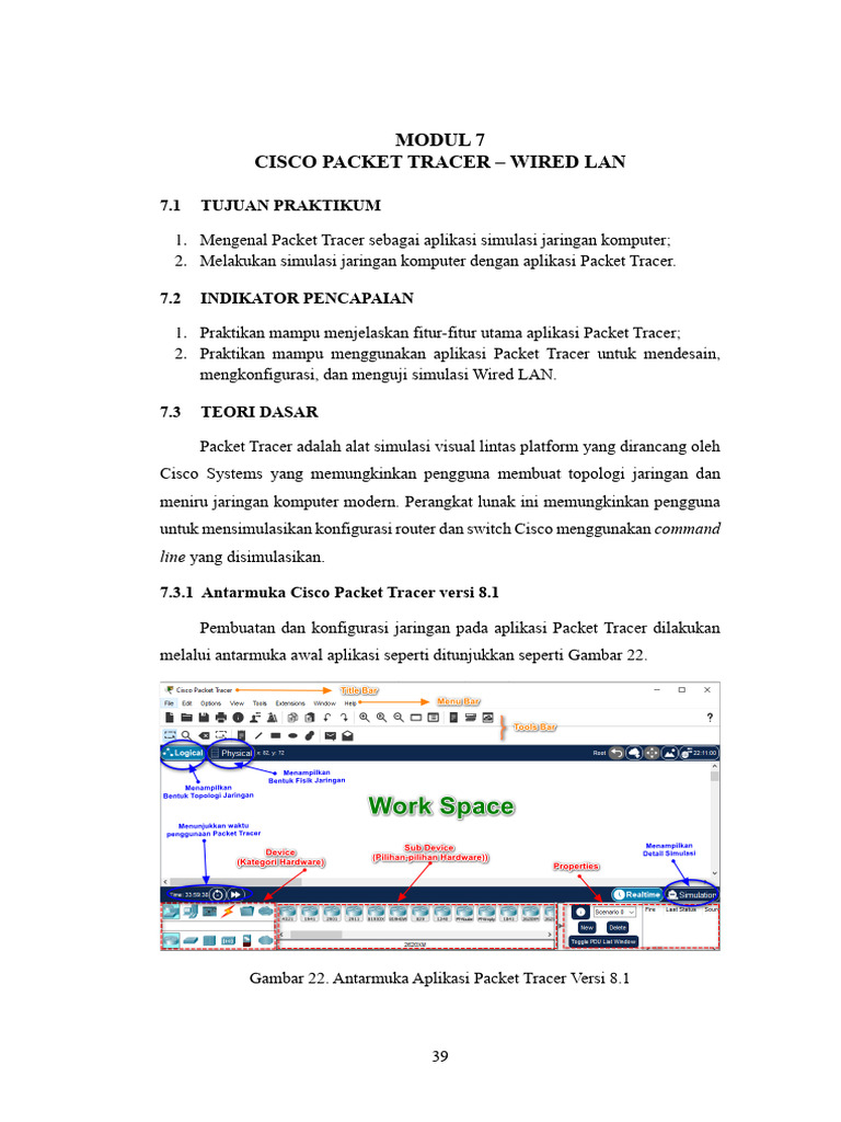Modul 7 - Cisco Packet Tracer - Wired LAN | PDF