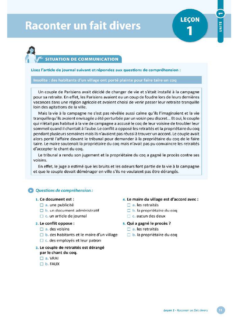 Raconter Un Fait Divers | PDF