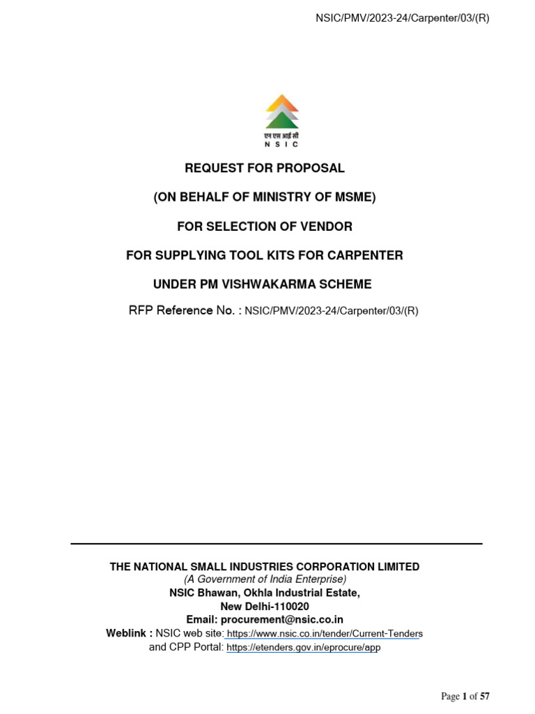 Final RFP Carpenter | Download Free PDF | Request For Proposal | Cheque