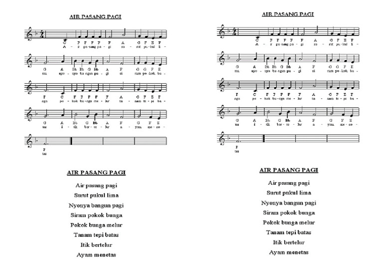AIR PASANG PAGI | PDF