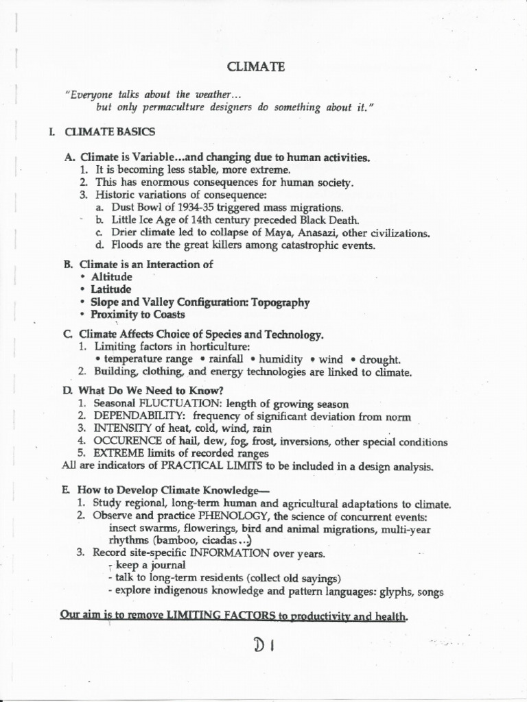 D Climate | PDF