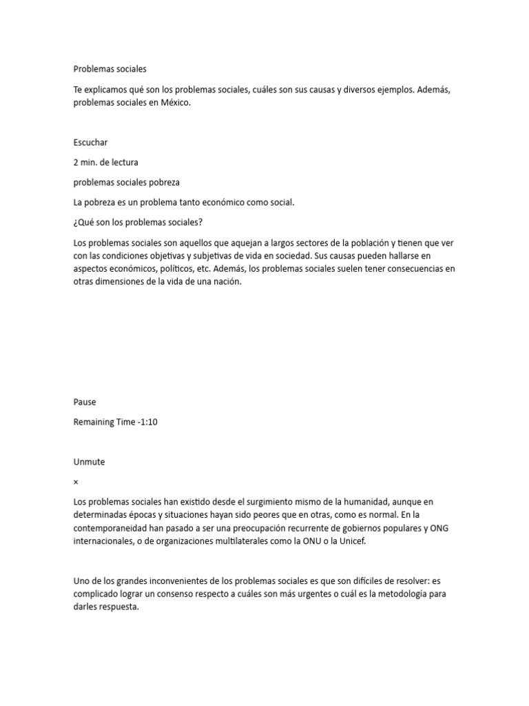 Problemas Sociales | PDF | Pobreza | Pobreza e indigencia