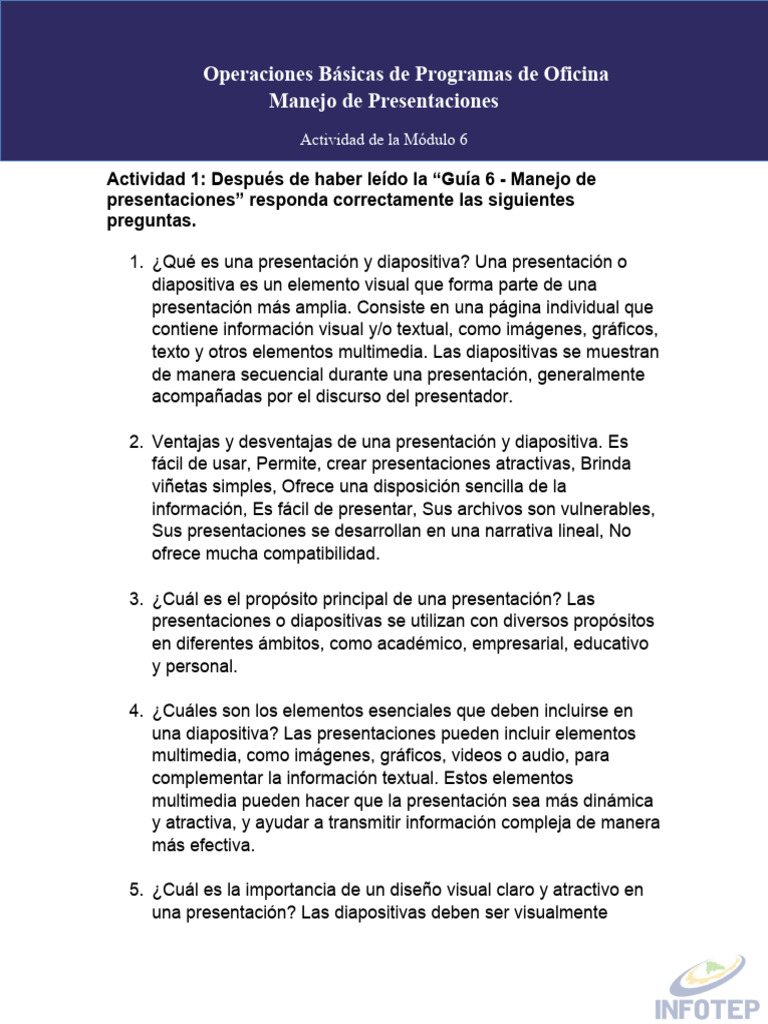 Actividad - Modulo 6 Mo | PDF | Multimedia | Microsoft PowerPoint