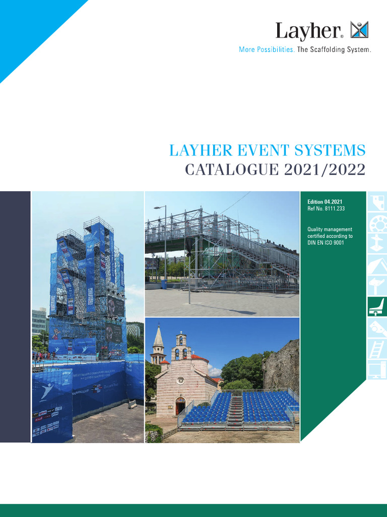 Layher Event Catalogue 2022 | PDF | Scaffolding | Sustainability