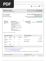 Bus Ticket Format in Word | PDF