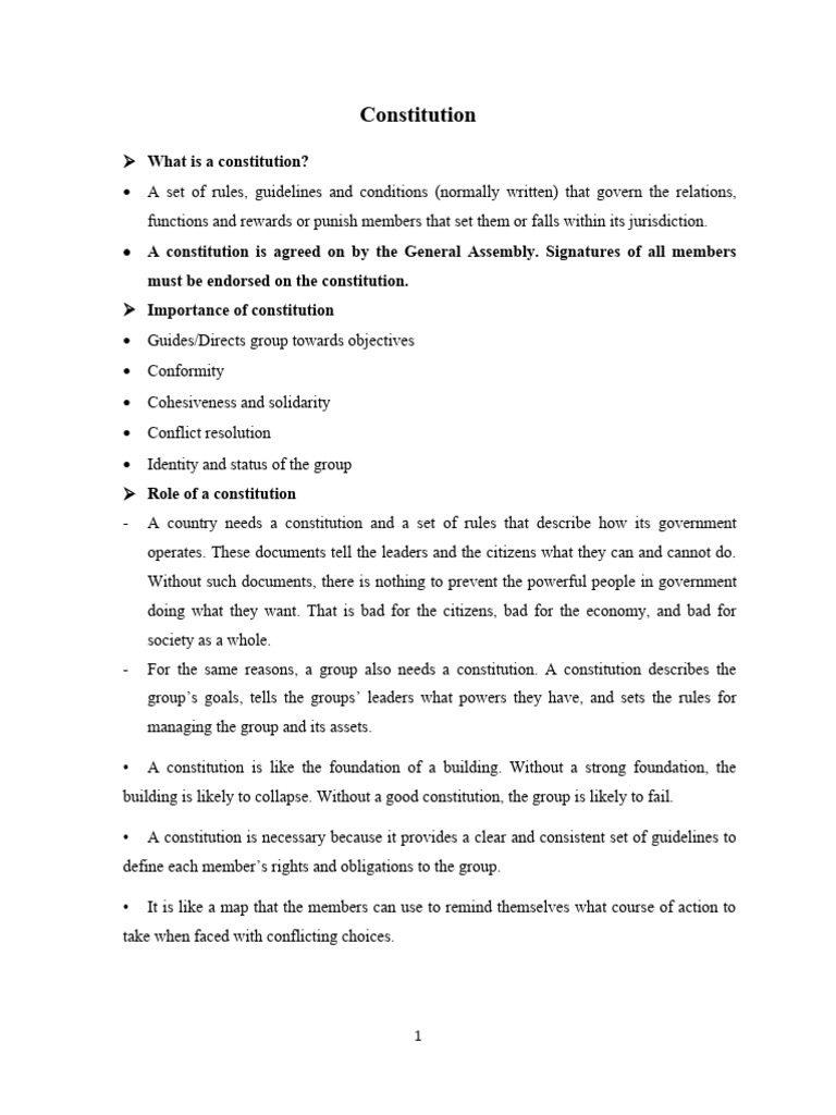 Constitution Making and Its Importance | PDF | Constitution | Committee