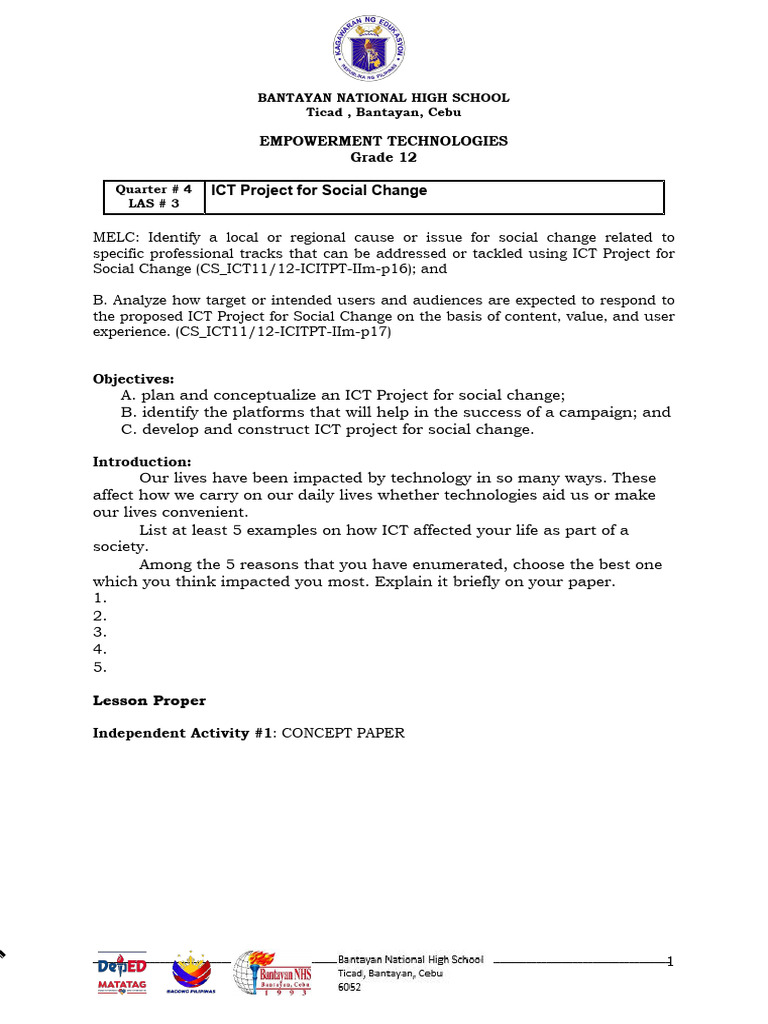 Las Etech Q4 W3 | PDF | Educational Technology | Cognition