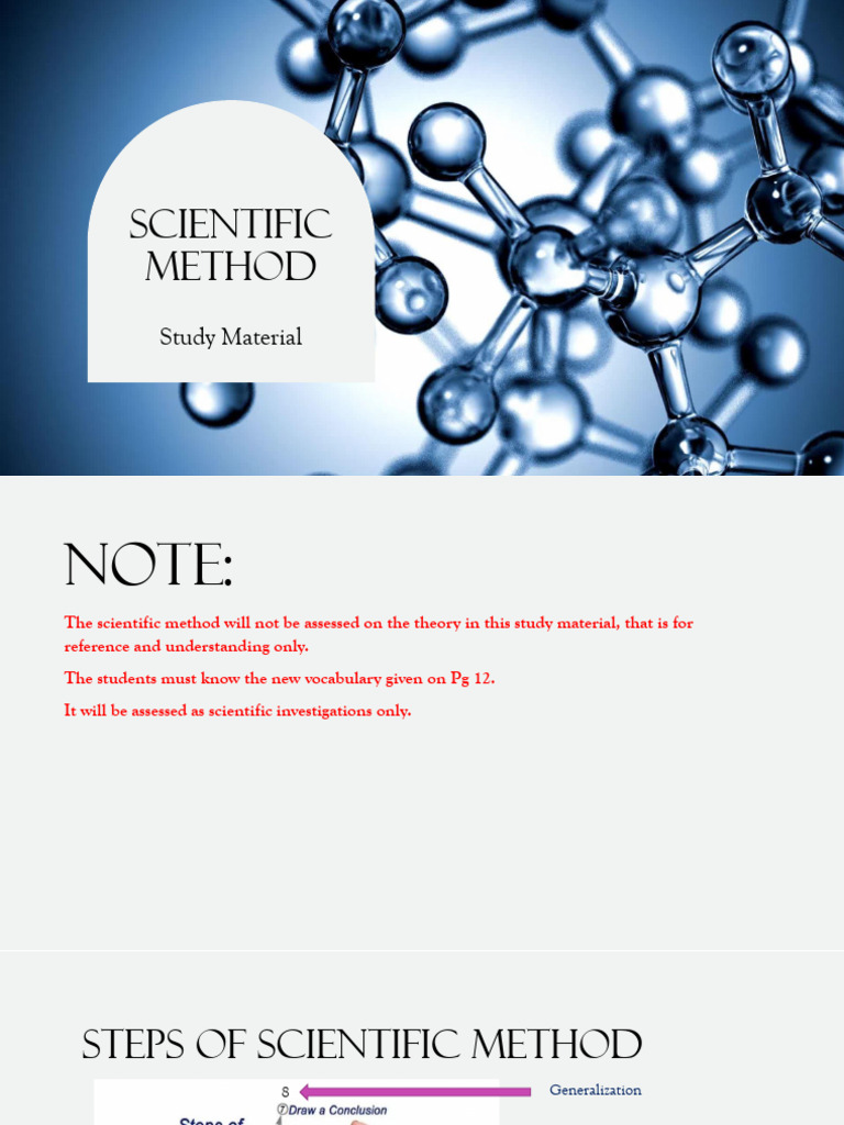 Scientific Method_Study Material | PDF