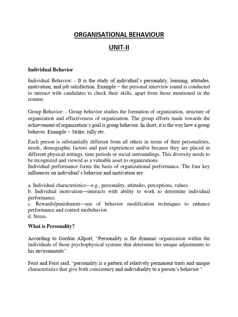 Ob Unit 2 | PDF | Classical Conditioning | Motivational