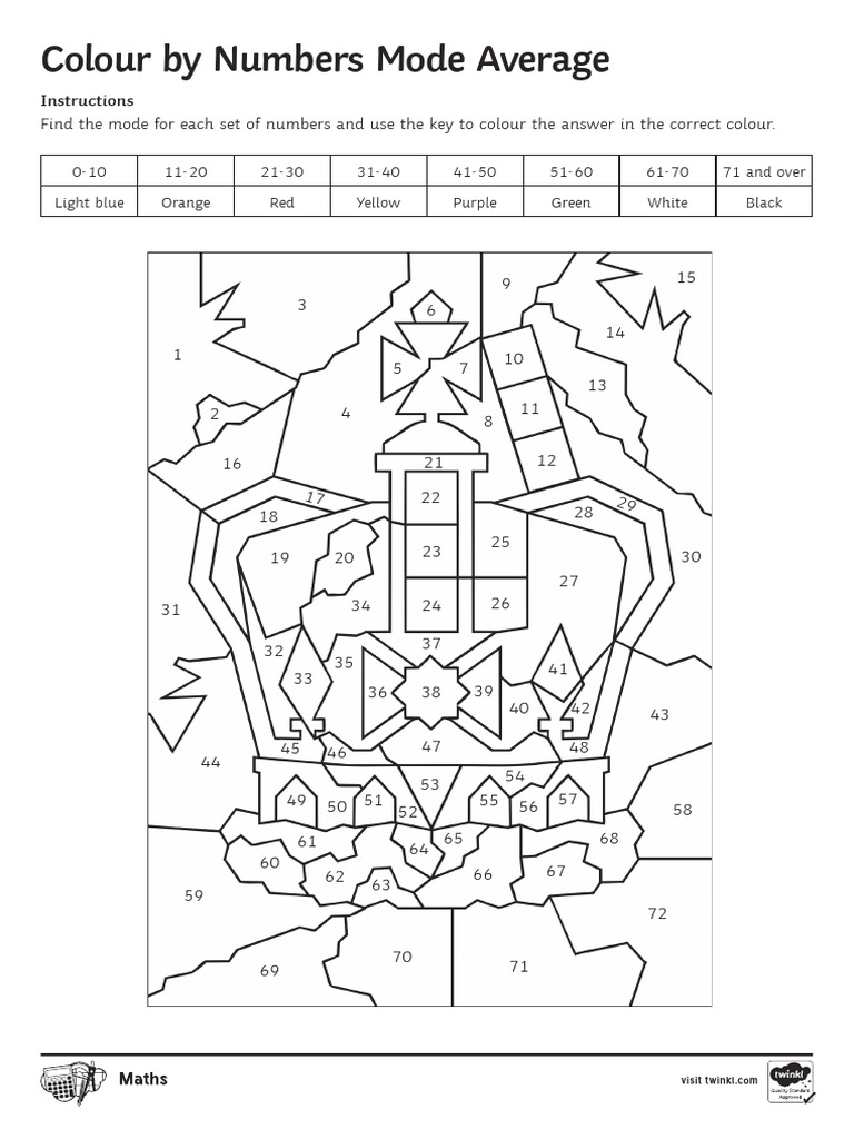 Colour by Numbers Mode Average | PDF | Color | Artistic Techniques
