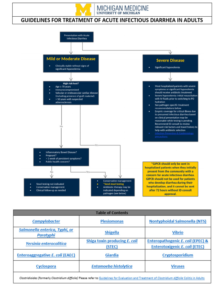 Diarrhea ADULT | PDF | Infection | Diarrhea