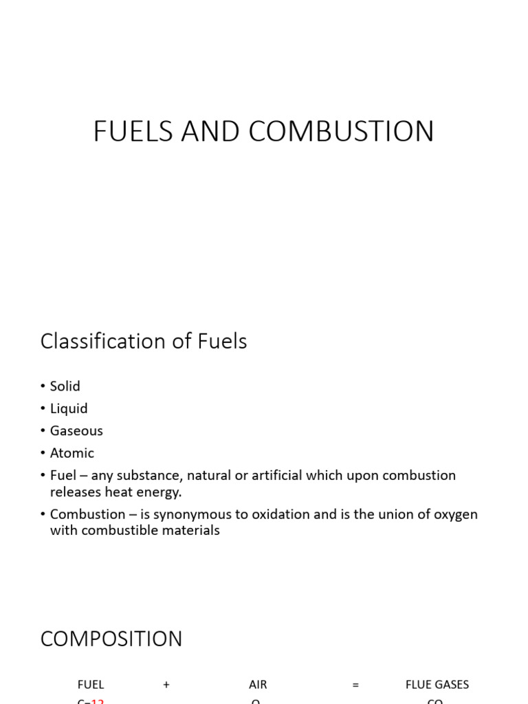 Fuels-Combustion | Download Free PDF | Combustion | Fuels