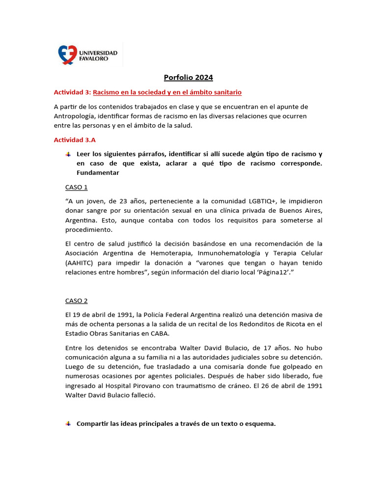 Actividad 3 Racismo | PDF | Racismo | Discriminación y relaciones raciales