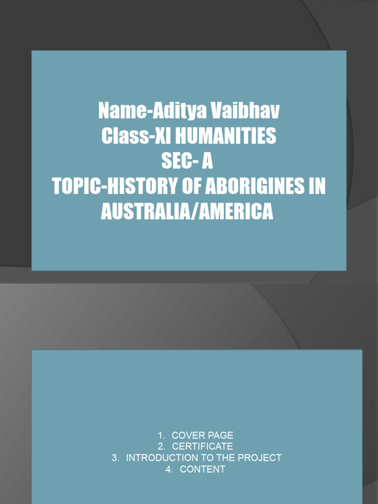 History Annual Project | PDF | Indigenous Australians | Australia