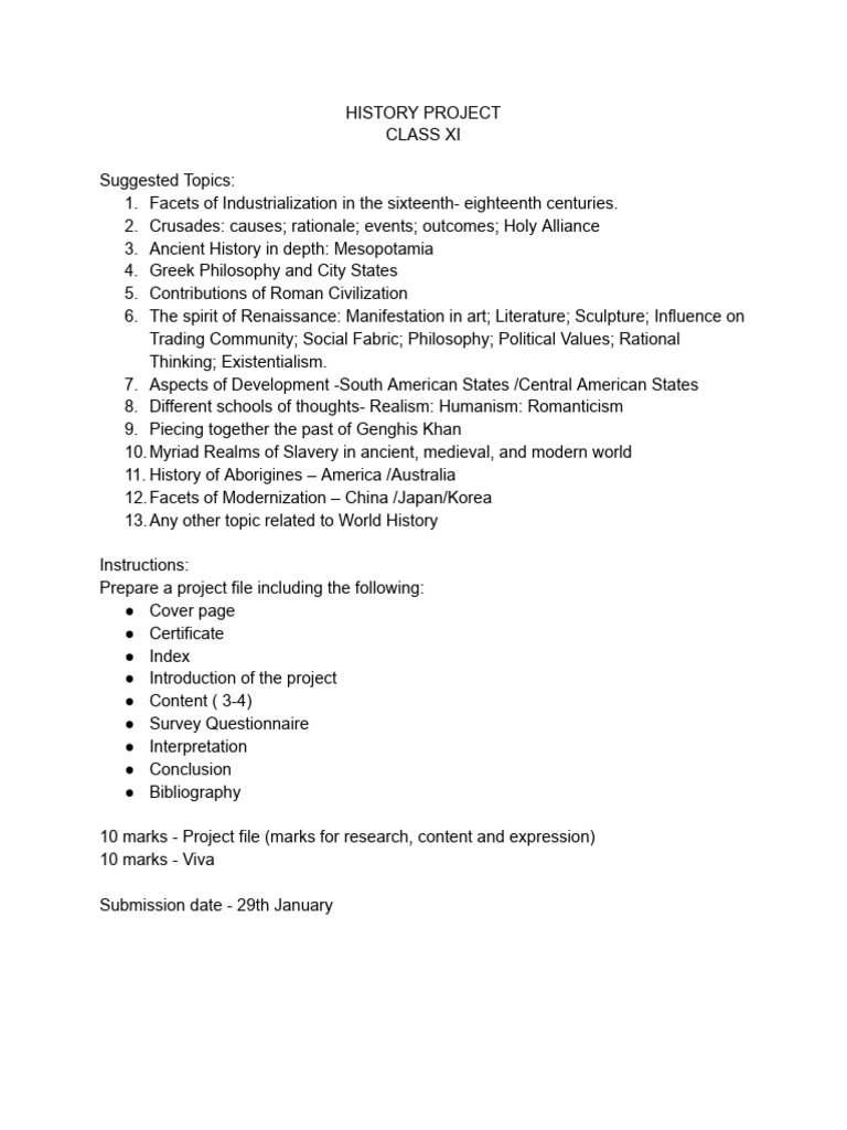 Xi History Project | PDF