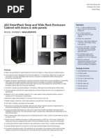 Datasheet - Rittal 42U Server Cabinet | PDF | Door | Sheet Metal