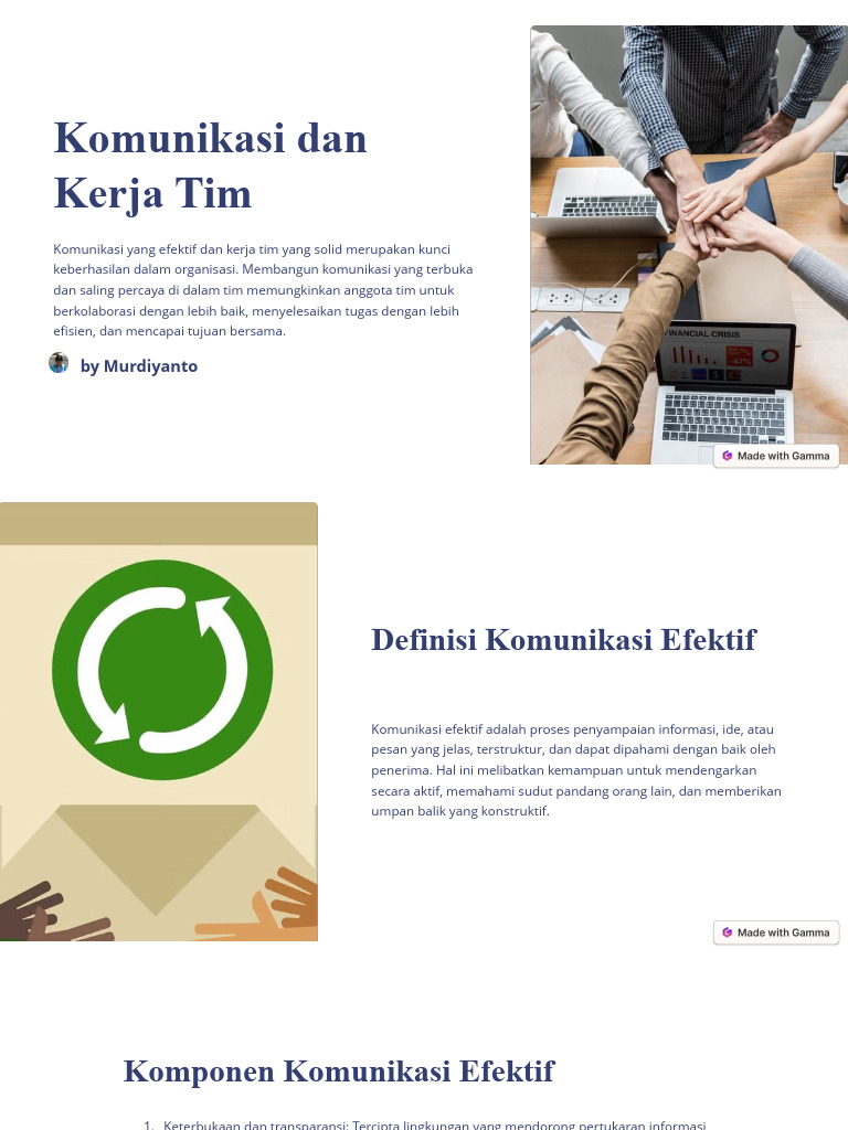 Komunikasi Efektif dalam Tim | PDF