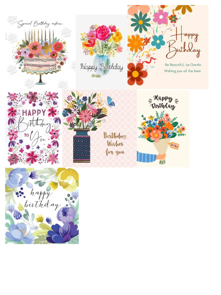 Bday Card - Greetings | PDF