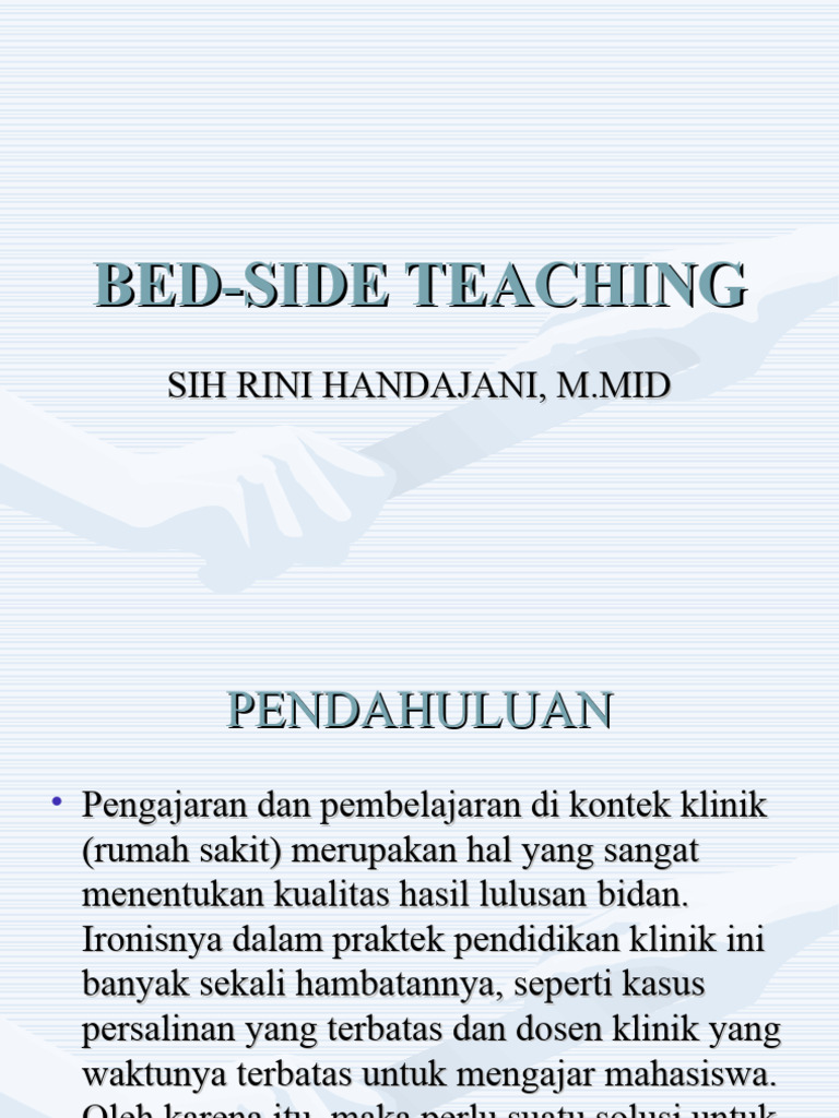 Bed Site Teaching | PDF