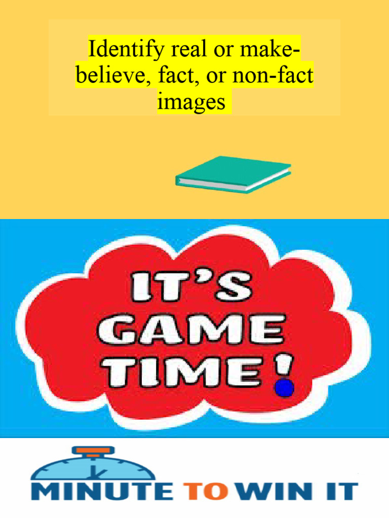 Real vs. Make-Believe Image Guide | PDF