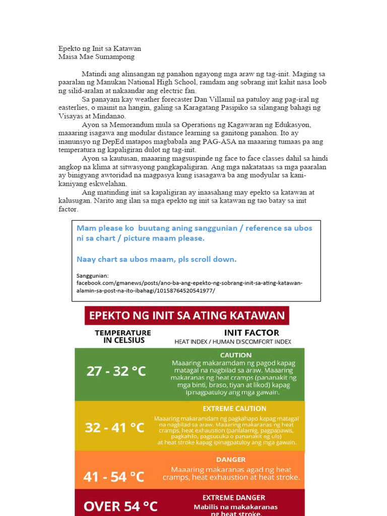 Epekto NG Init | PDF